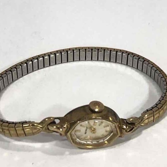 Benrus | Accessories | Vintage Benrus K Gold Filled Womens Watch W ...